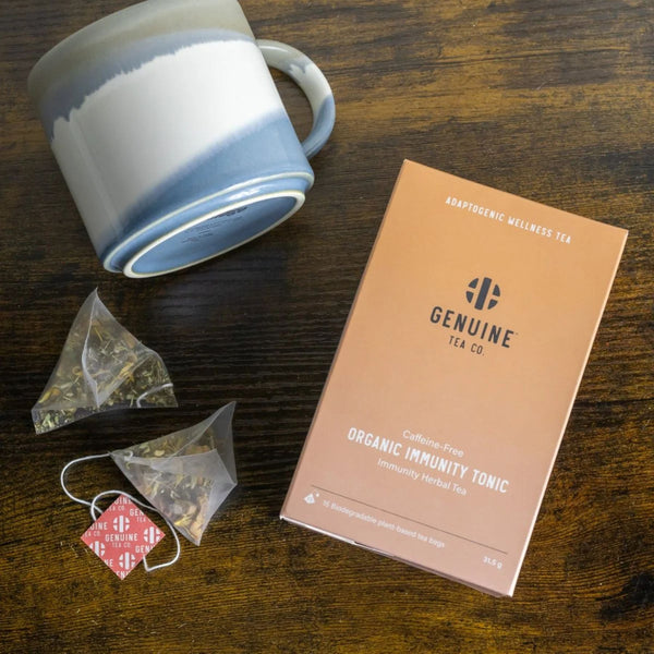 Genuine Tea Organic Immunity Tonic Tea 15ct - Fiddleheads Health and ...