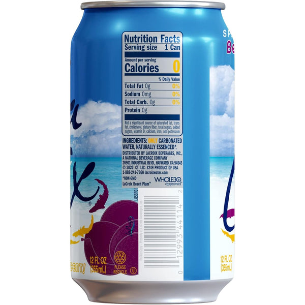 La Croix Sparkling Water - Beach Plum 355mL (Single) - Fiddleheads Health and Nutrition