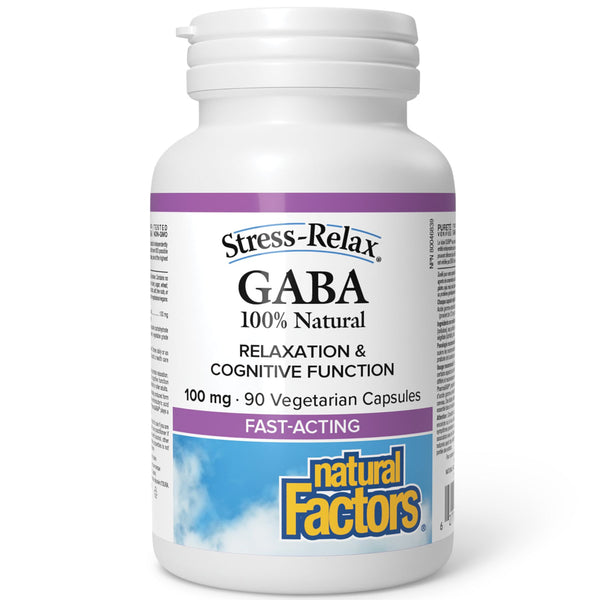 Natural Factors 100% Natural GABA 100 mg Capsules 90s - Fiddleheads ...