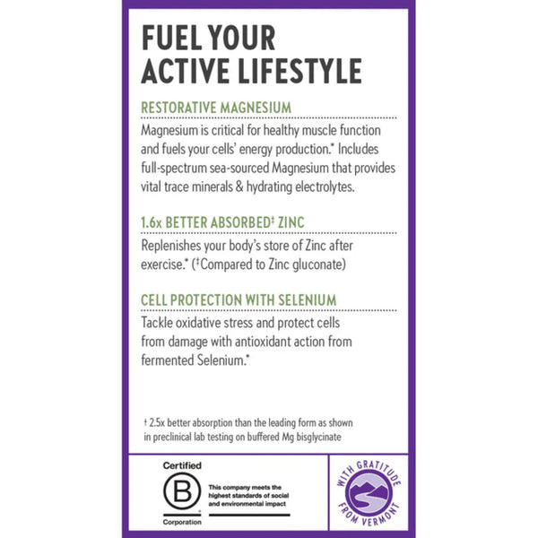 New Chapter Magnesium + Selenium & Zinc Tablets 30s - Fiddleheads ...