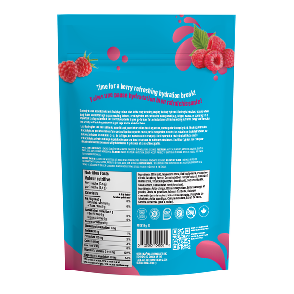 Organika Sugar-Free Electrolytes Wild Raspberry Sachets - Fiddleheads ...
