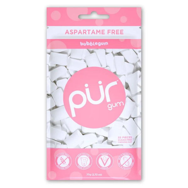 PUR Gum Bubblegum 77g - Fiddleheads Health and Nutrition