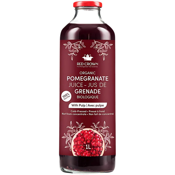 Red Crown Organic Pomegranate Juice with Pulp 1L - Fiddleheads Health ...