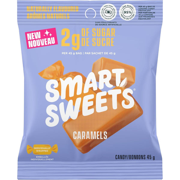 Smart Sweets Low Sugar Caramels 45g (Case of 14) - Fiddleheads Health ...