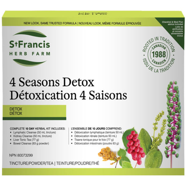 St. Francis 4 Seasons Detox Kit - Fiddleheads Health and Nutrition
