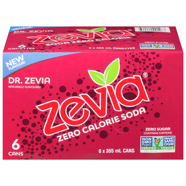 Zevia Zero Calorie Dr. Zevia Soda 6pk - Fiddleheads Health and Nutrition