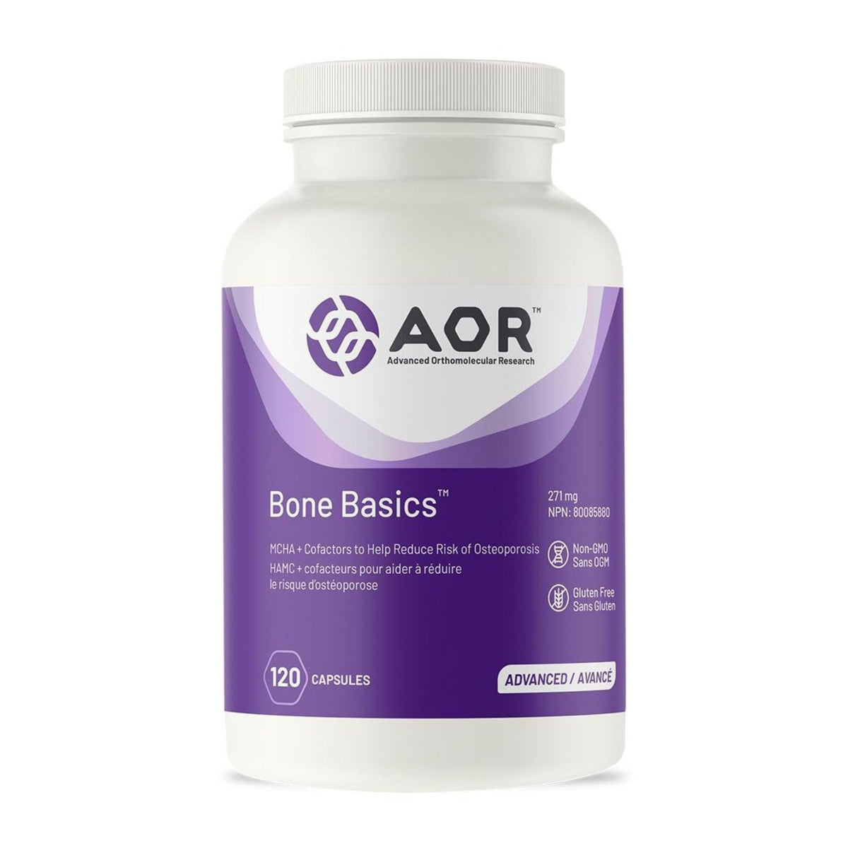 AOR Bone Basics 120 caps - Bone Building Formula | Fiddleheads ...