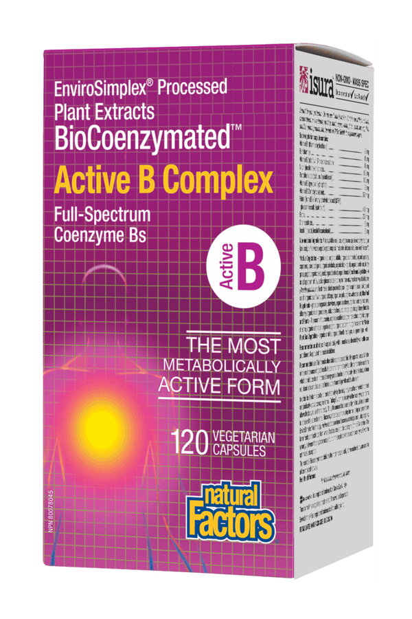 Natural Factors BioCoenzymated Active B Complex 120s - Fiddleheads ...