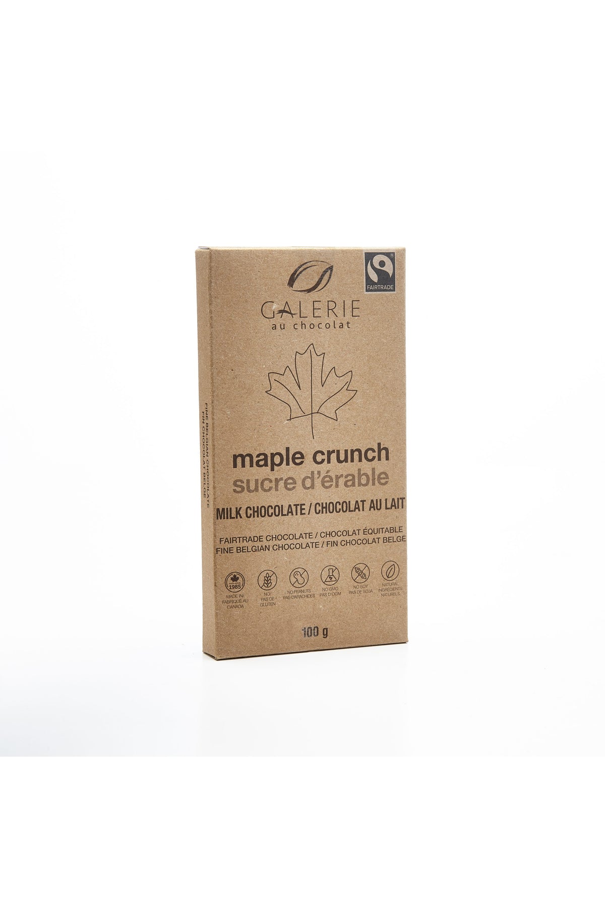 Galerie Au Chocolat Milk Chocolate Maple Crunch 100g - Fiddleheads ...