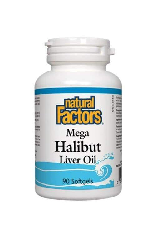 Natural Factors Mega Halibut Liver Oil 90s - Fiddleheads Health and ...