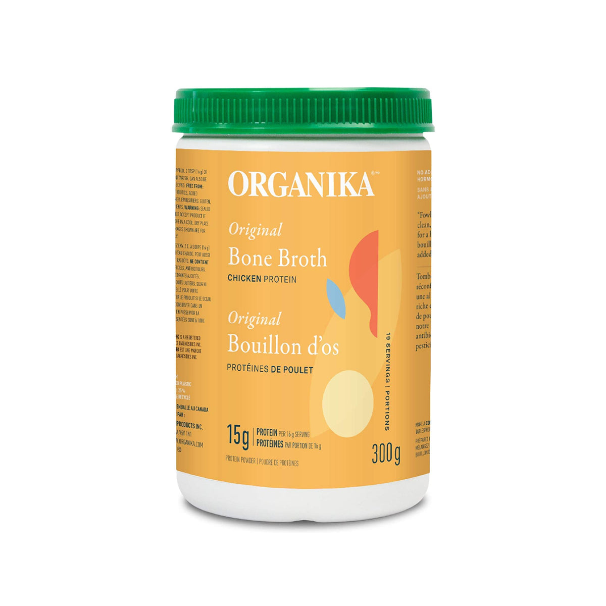 Organika Original Chicken Bone Broth Protein Powder 300g - Fiddleheads ...